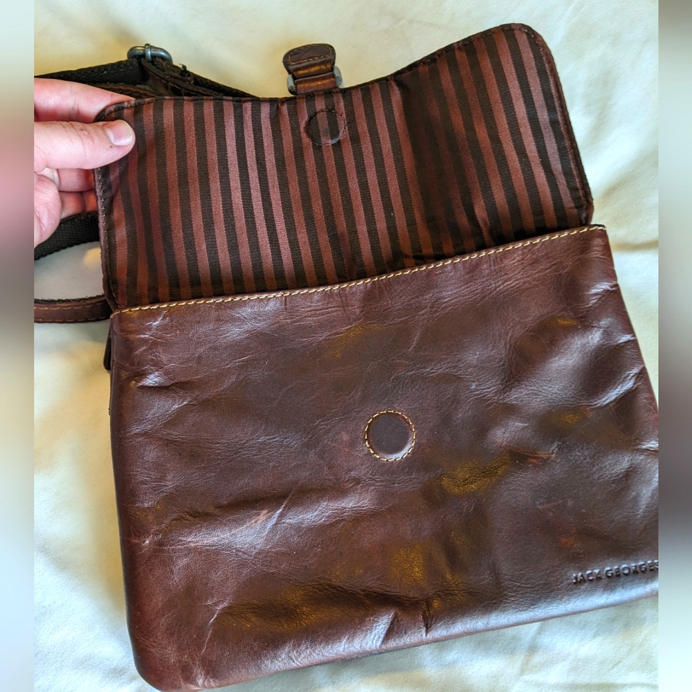 Genuine Leather Jack George Purse - Gem